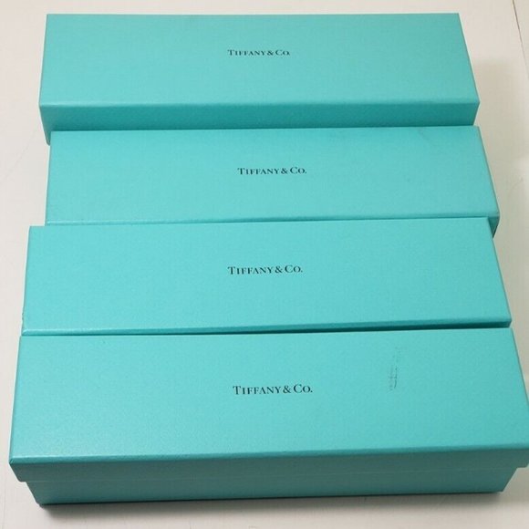 Tiffany & Co. | Jewelry | Tiffany Co Box Empty Blue 4 Large Long Boxes ...